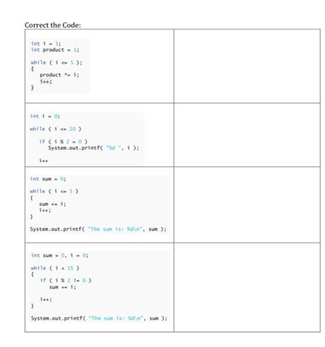 Solved Correct The Code Consider The Following Code Int Chegg