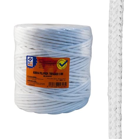 Pp Braided Rope 5 Mm White — Bricowork