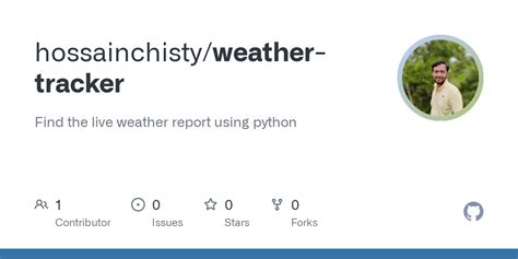 Github Hossainchistyweather Tracker Find The Live Weather Report Using Python