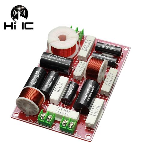 1 조각 2 웨이 하이파이 오디오 고음 저음 2 단위 교차 스피커 주파수 분배기 스테레오 크로스 오버 필터 무료시피 18db 150wcrossover Filter 3