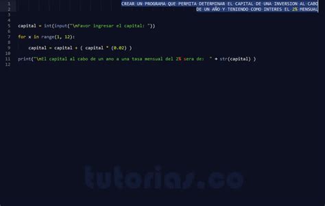 Ciclo For Python Capital En Un Banco