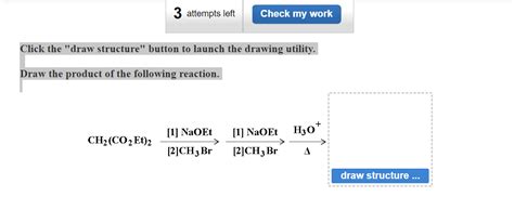 Solved Click The Draw Structure Button To Launch The