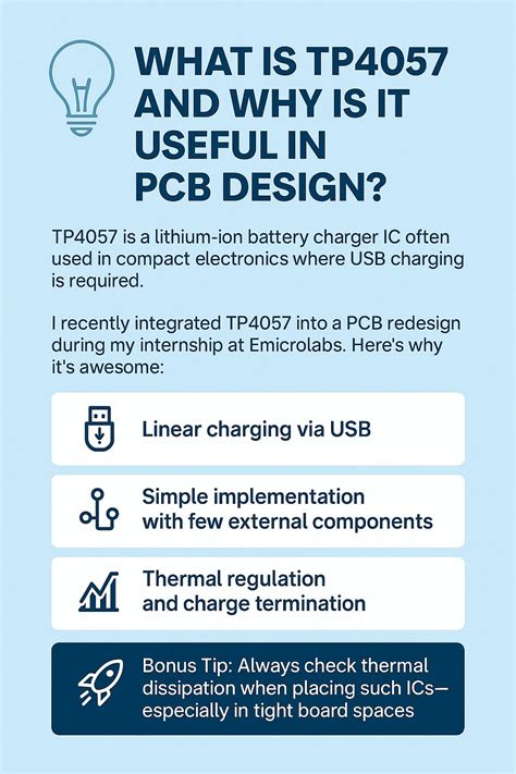 💡 What Is Tp4057 And Why Is It So Useful In Pcb Design Sriganesh Natarajan