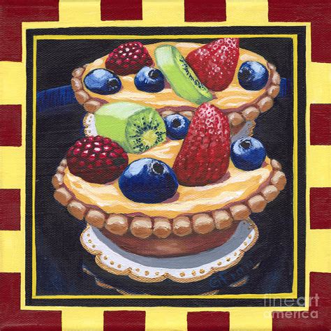 Fruit Tart Painting By Gail Finn Fine Art America