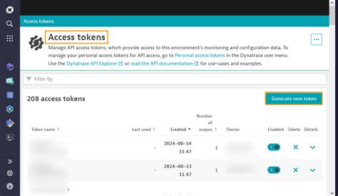 59 Dynatrace Apiの事前準備 Token作成