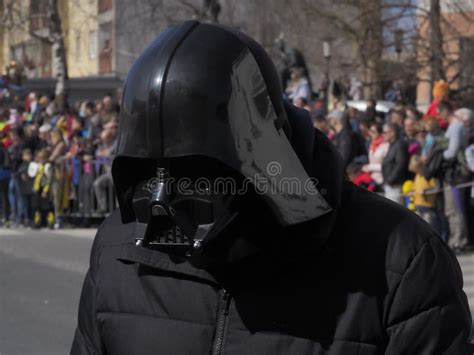 Darth Vader Mask Closeup Editorial Stock Image Image Of Wearing 144598359