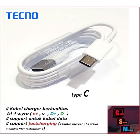 Jual Usb Type C Kabel Charger Tecno Camon 30 Cl6cl6k Camon 30 Premier Cl9 Camon 30s