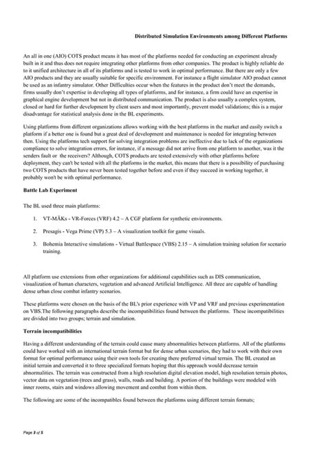 Distributed Simulation Environments Among Different Platforms Pdf