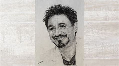 How To Draw Robert Downey Jr Tony Stark Portrait Drawing Draw Art