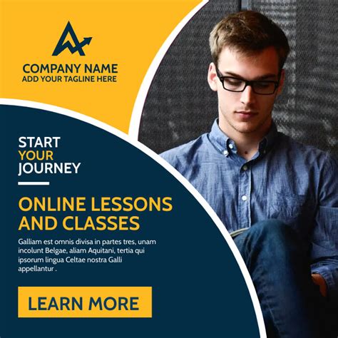 Online Classes Corporate Advertising Template Postermywall