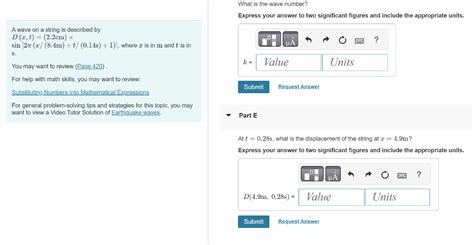 Solved What Is The Wave Number Express Your Answer To Two Chegg Com