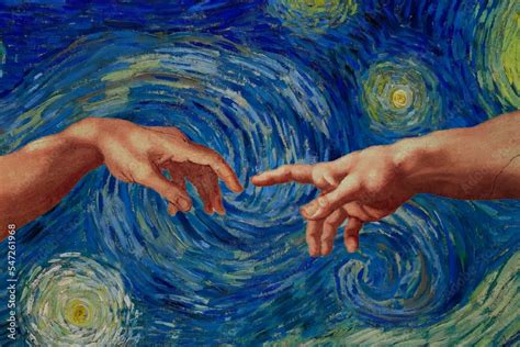 The Creation Of Adam Stock Illustration Adobe Stock