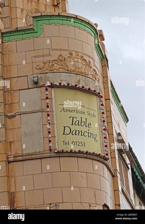 American Style Table Dancing Bar Blackpool Lancashire England Uk
