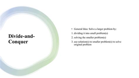 Greedy Divide And Conquer Ppt