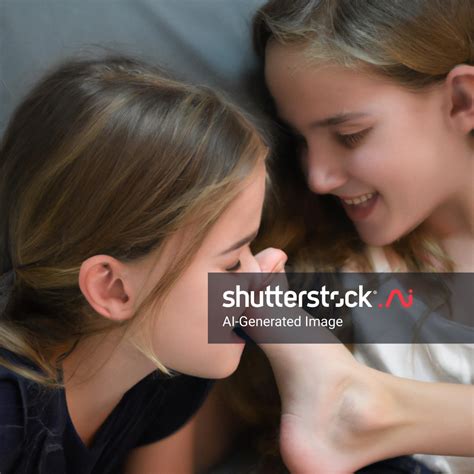 Indoor Photo Girl Smelling Another Girls Ai Generated Image 2285393581 Shutterstock