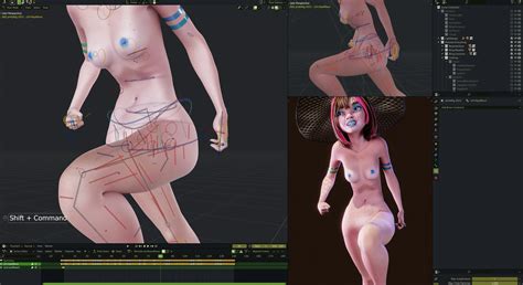 Rigging Nude Females In Blender FlippedNormals
