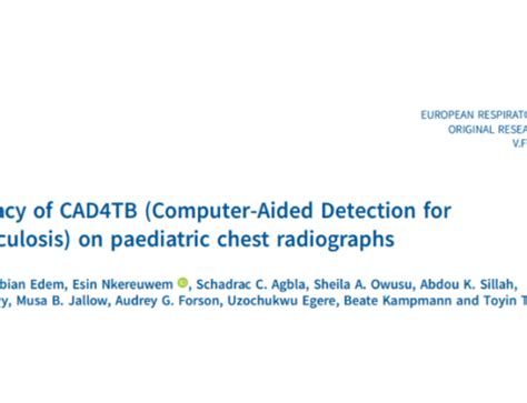 Computer Aided Detection Thresholds For Digital Chest X Ray Interpretation In Tuberculosis