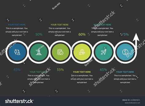World Map Pie Chart Data Visualization Stock Vector Royalty Free