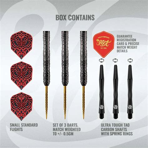 Shot Warrior Kapene Captain 90 Tungsten Darts Premier Darts