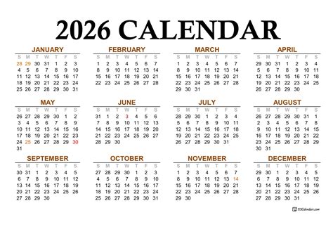 2026 Calendar Printable Philippines Printable Calendar