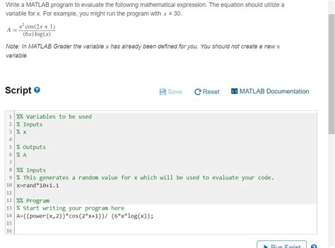 Solved Write A Matlab Program To Evaluate The Following