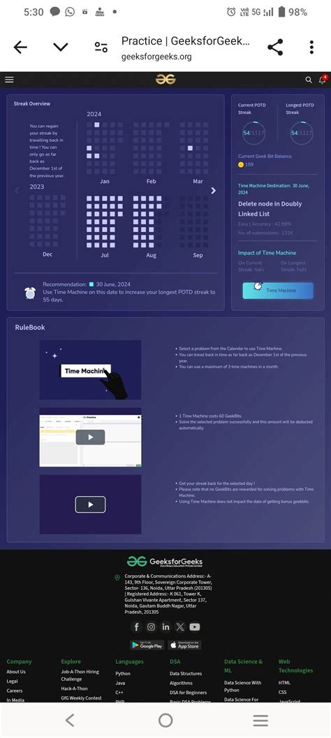 Divyanshu Jain On Linkedin Geekstreak2024 Gfgchallenge