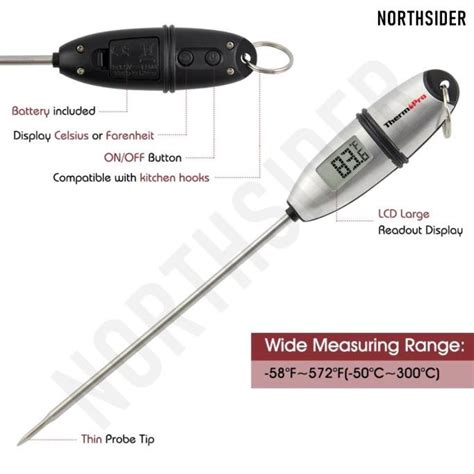 Thermometer Analog Serbaguna Instant Read Probe 5cm Kd110 Silver