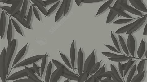 Best Green Leaf Projection Powerpoint Background For Presentation