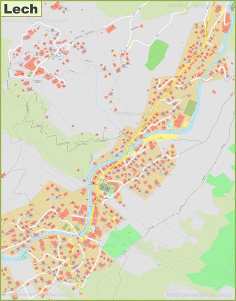 Detailed Map Of Lech