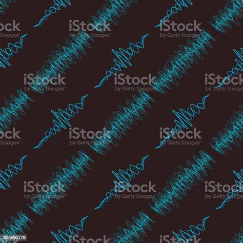 벡터 디지털 음악 이퀄라이저 오디오 파도 완벽 한 패턴 디자인 서식 파일 오디오 신호 시각화 신호 일러스트 그래프에 대한 스톡 벡터 아트 및 기타 이미지 Istock