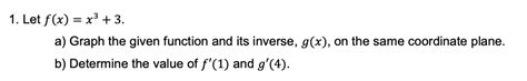 Solved Let F X X3 3 A Graph The Given Function And Its Chegg Com