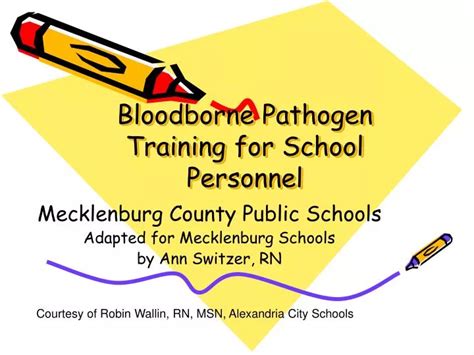 Ppt Bloodborne Pathogen Training For School Personnel Powerpoint Presentation Id