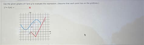 Solved Use The Given Graphs Of F And G To Evaluate The Chegg Com