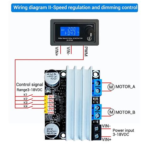 Buy DC 3V 18V 10A Dual Channel DC Motor Drive Module Forward And Reverse PWM Speed Regulator