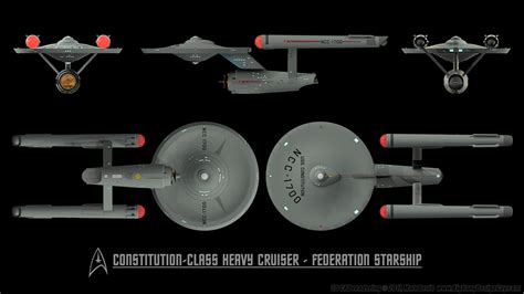 Constitution Class Heavy Cruiser Schematics 02 By Ravendeviant On