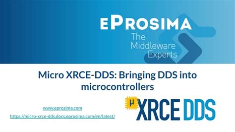 Micro Xrce Dds Bringing Dds Into Microcontrollers Pdf