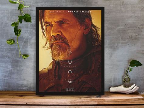 Josh Brolin Dune Part Movie Poster Gurney Halleck Character Poster Sold By Stingray French