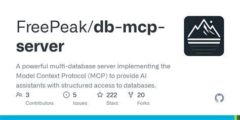 Github Freepeakdb Mcp Server A Powerful Multi Database Server