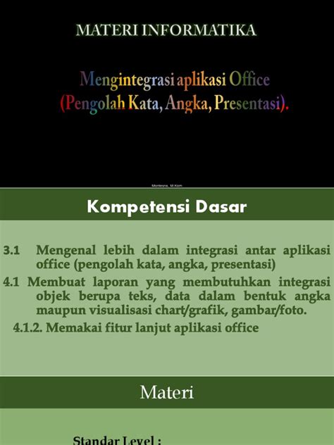 Informatika Integrasi Word Excel Pdf