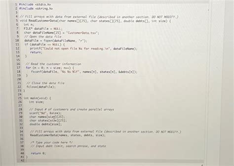 Solved Program Specifications Write A Program To Search