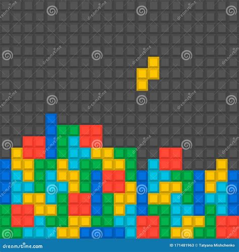 Background Tetris Game Vector Illustration Stock Vector Background Tetris Game Vector Illustration Stock Vector