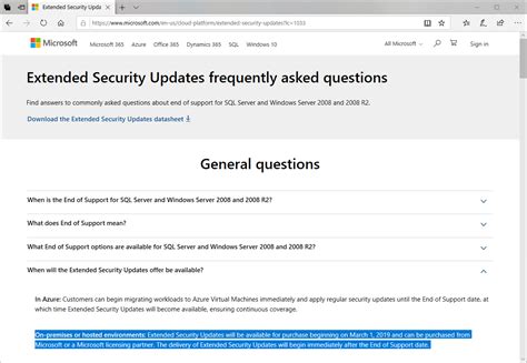 オンプレミスのwindows Server／sql Server向けセキュリティ更新サービス「拡張セキュリティ更新プログラム（esu）」が販売