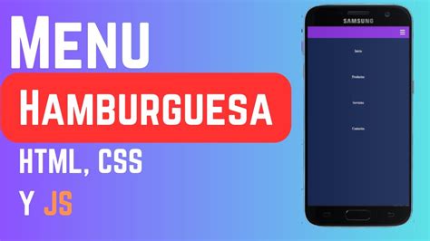 Como Hacer Un Menu Hamburguesa Con Html Y Css Menu Hamburguesa Css Y
