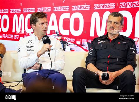 monte carlo monaco 26th may 2023 james vowles gbr williams racing guenther steiner ita