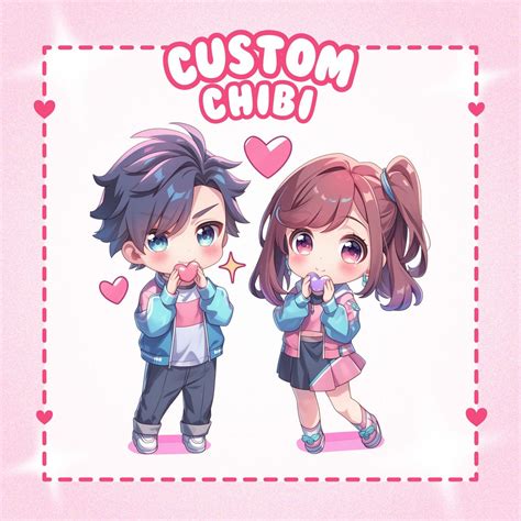Chibi Character Custom Chibi Couple Chibi Chibi Logo Cute Chibi