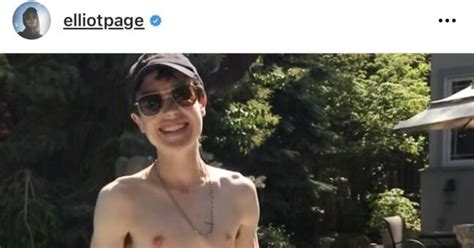 성전환 엘리엇 페이지 가슴절제술 후 상의 탈의 사진 공개