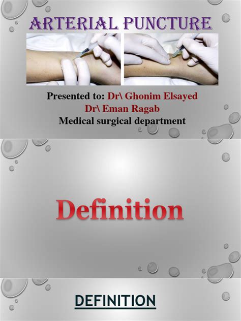 Arterial Puncture Pdf Hand Medicine