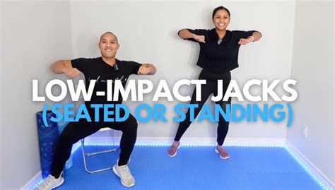 Standing And Seated Low Impact Jacks Workout