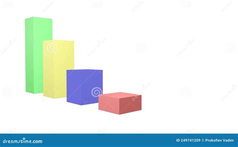 Colored Graph Columns Stock Illustration Illustration Of Conceptual
