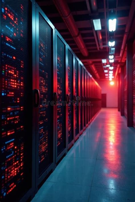 Brightly Lit Data Center Server Configuration In Progress Server Rack High Tech Control